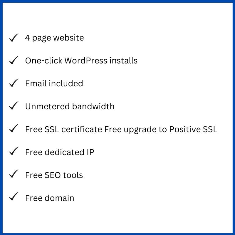 4 Page Pro Plan Custom Order – eliteonehosting
